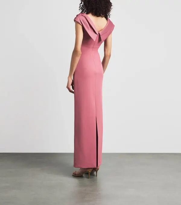 Solace London Crepe Adele Maxi Dress