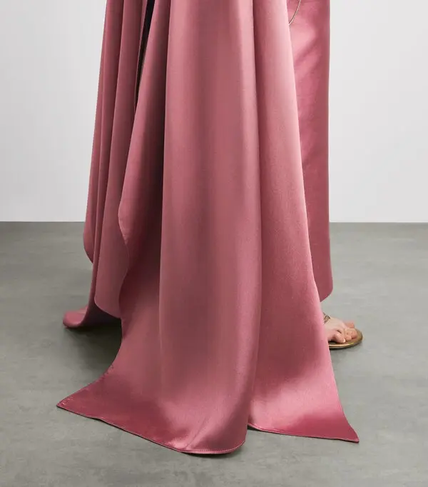 Solace London Satin Strapless Elara Gown