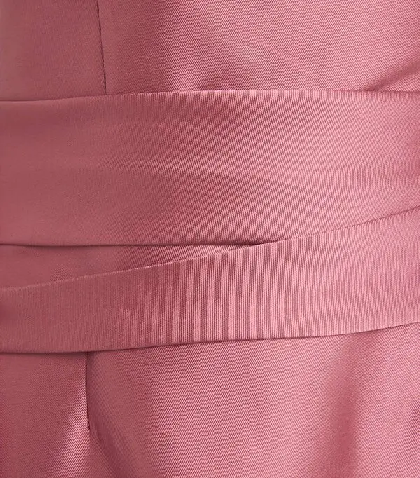 Solace London Satin Strapless Elara Gown