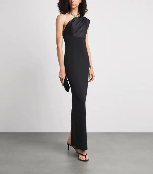 Solace London One-shoulder Gracie Maxi Dress