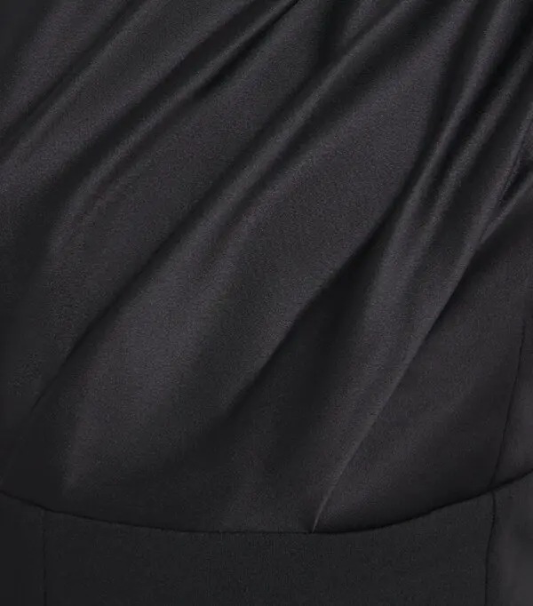 Solace London One-shoulder Gracie Maxi Dress - Black