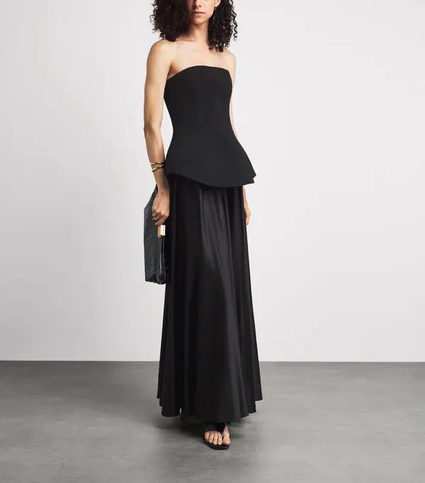 Solace London Peplum Oriana Maxi Dress