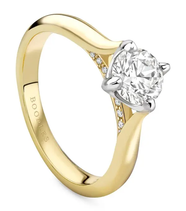 BOODLES Gold And Diamond Brilliance Engagement Ring - Yellow