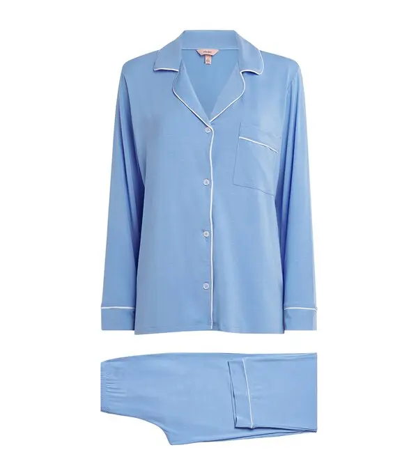 Eberjey Gisele Long Piped Pyjama Set