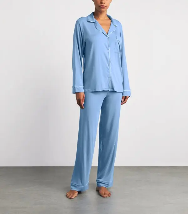 Eberjey Gisele Long Piped Pyjama Set