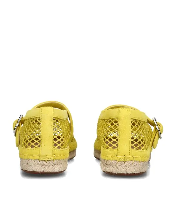 Alaïa Suede Mesh Espadrilles