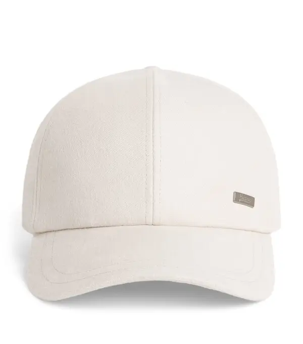 Herno Cashmere-silk Baseball Cap - Beige
