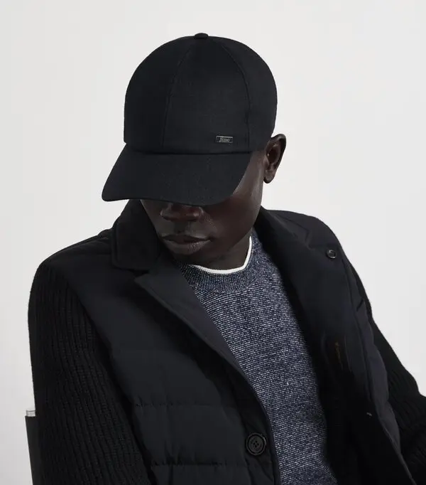 Herno Cashmere-silk Baseball Cap