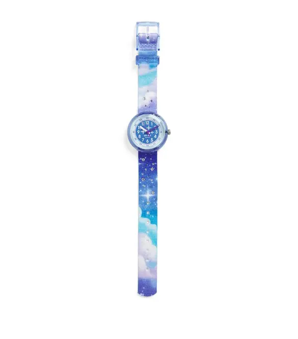 FLIK FLAK Mystic Land Mystic Clouds Watch - Blue