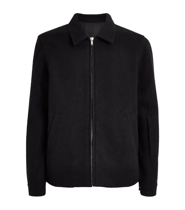 Rick Owens Wool Cropped Harrington Jacket