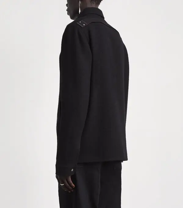 Rick Owens Wool Cropped Harrington Jacket
