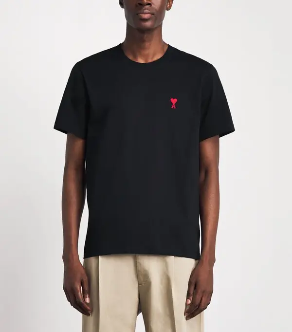 AMI Paris Organic Cotton De Coeur T-shirt