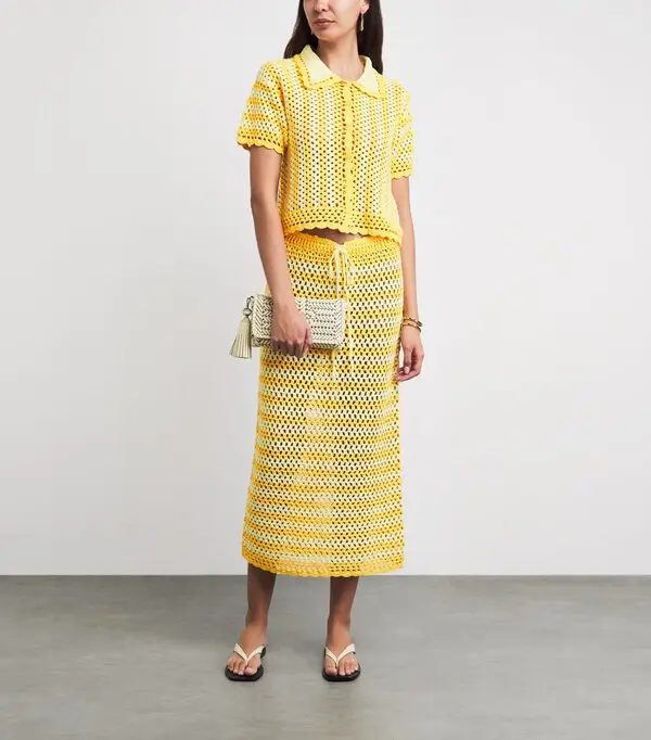 Simkhai Crochet Stripe Stanton Shirt
