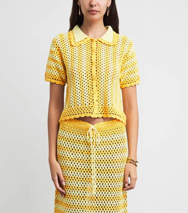 Simkhai Crochet Stripe Stanton Shirt