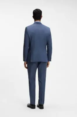 BOSS Slim-fit Suit Jacket In Virgin Wool Serge