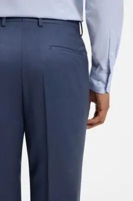 BOSS Virgin Wool Slim-fit Pants