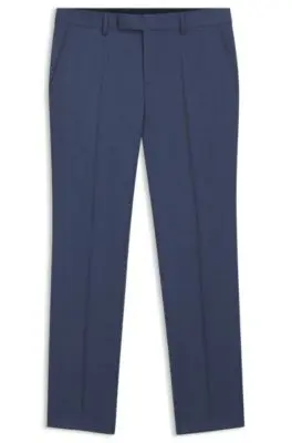 BOSS Virgin Wool Slim-fit Pants