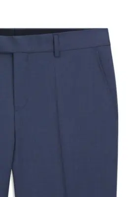 BOSS Virgin Wool Slim-fit Pants