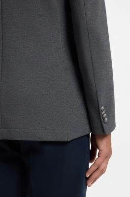 BOSS Slim-fit Jacket With Detachable Inner Hood