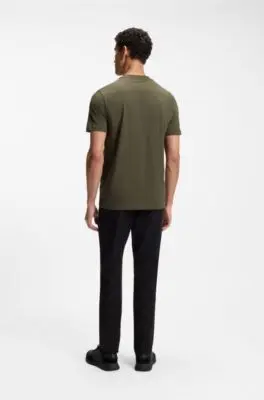 BOSS Stretch-cotton T-shirt With Logo Detail
