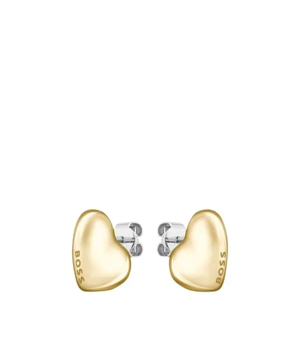 BOSS Gold-tone Earrings With Heart-shaped Design - Assorted Pre Pack