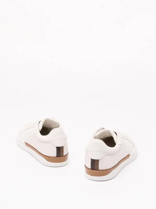 Fendi Mix Calfskin Leather Sneakers