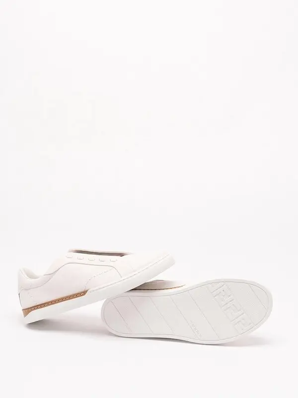 Fendi Mix Calfskin Leather Sneakers