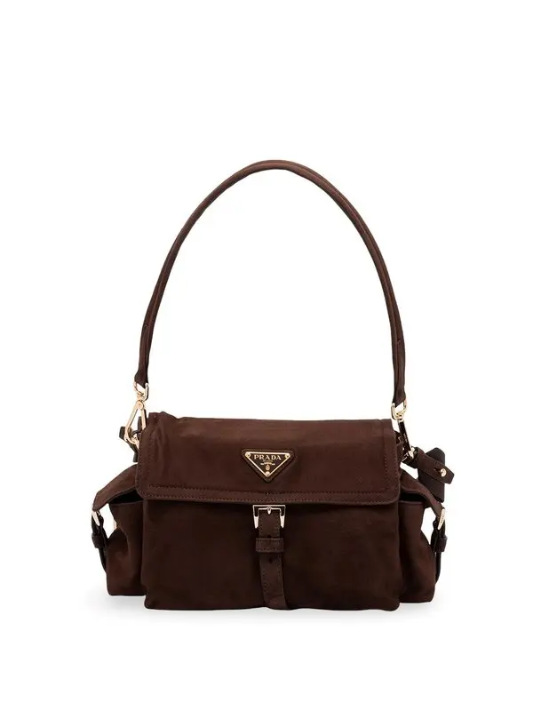 Prada Explore Medium Suede Bag