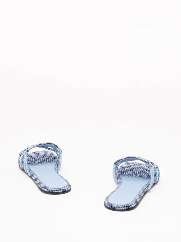 Loewe Petal Anagram" Embroidery Slides - Multicolor