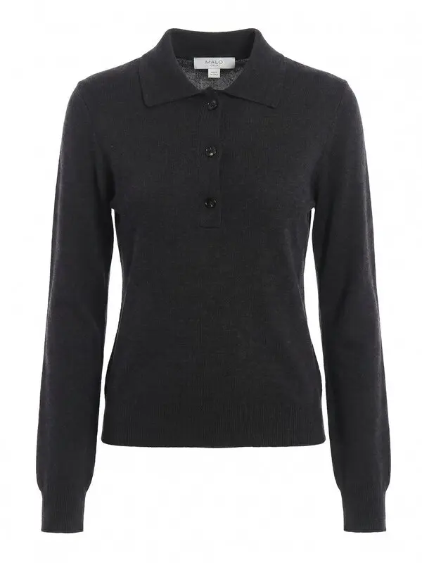Malo Polo Neck Sweater - Multicolor