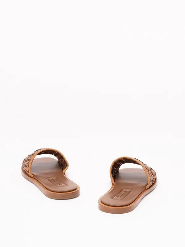 Miu Miu Woven Slide Sandals