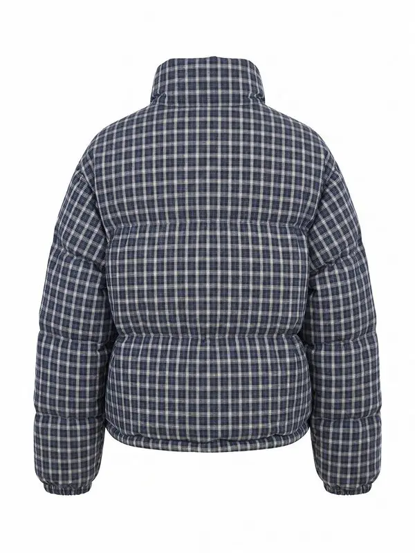 Miu Miu Checked Down Jacket - Multicolor