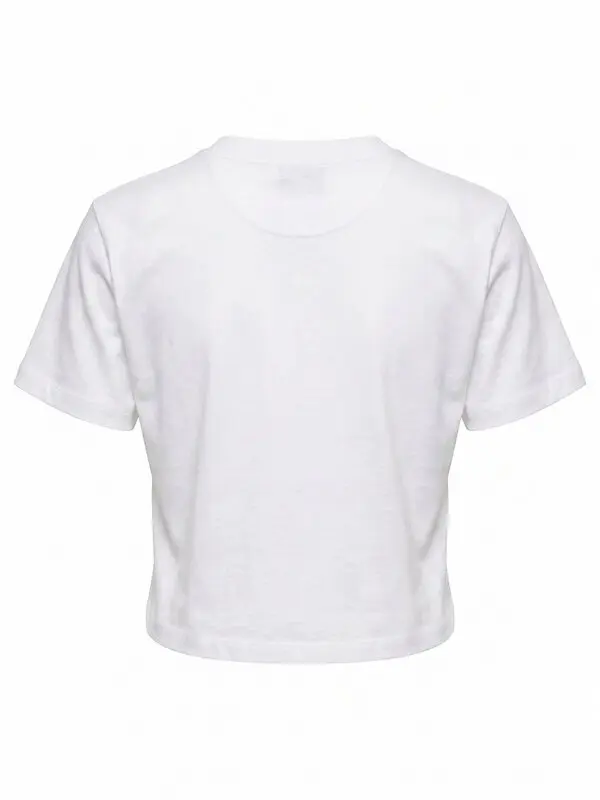 Miu Miu Jersey T-shirt With Logo Detail - Multicolor