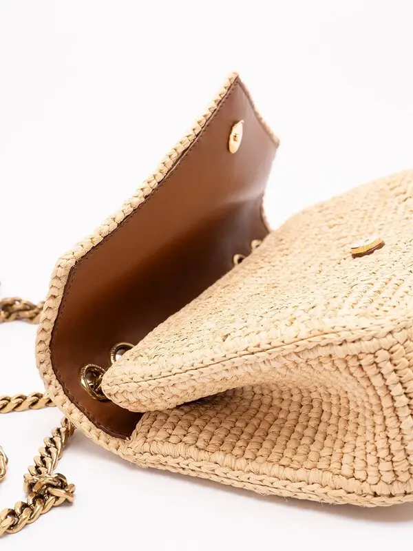 Saint Laurent Small Raffia Loulou Bag - Multicolor