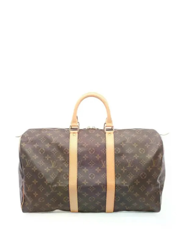 LOUIS VUITTON Monogram Keepall 45 Holdall Bag - Brown