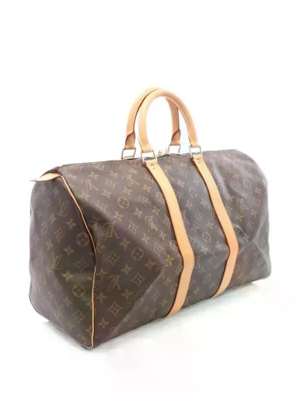 LOUIS VUITTON Monogram Keepall 45 Holdall Bag - Brown