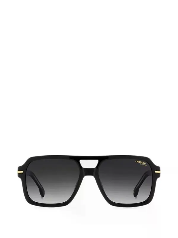 Carrera Eyewear Square Frame Sunglasses With Gold-tone Hardware - Black