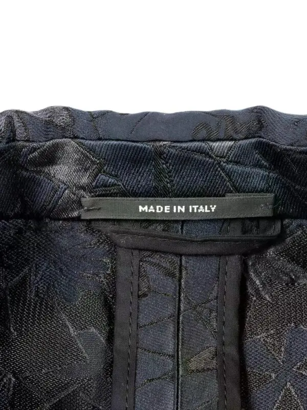 Hermès 2010s Floral-pattern Blazer - Blue