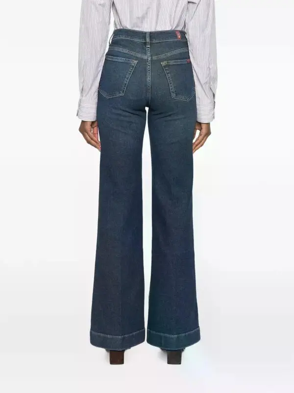 7 For All Mankind Wide-leg Jeans With Logo Patch