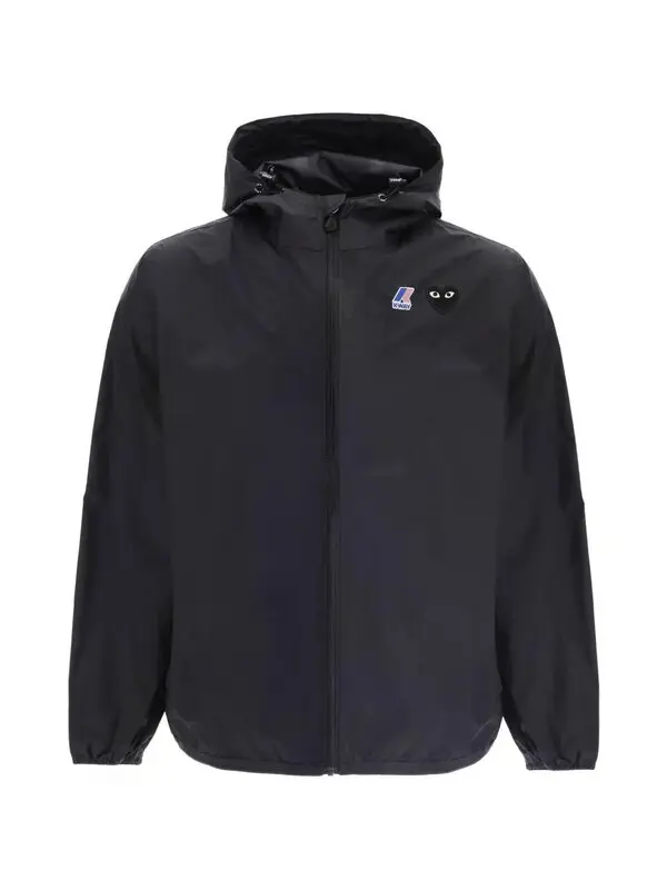 Play Comme Des Garcon X K-way Logo-patch Hooded Jacket