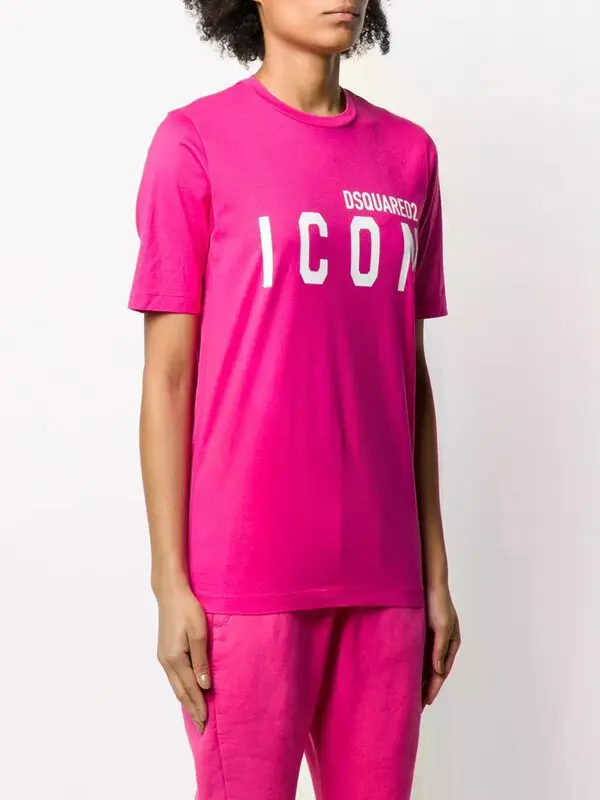 Dsquared2 Printed Logo T-shirt - Pink
