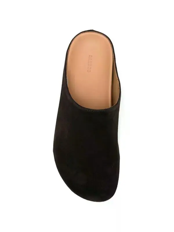 Sandro Round-toe Leather Mules