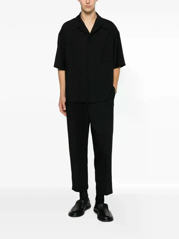 YES LONDON Pleated Elasticated-waistband Trousers
