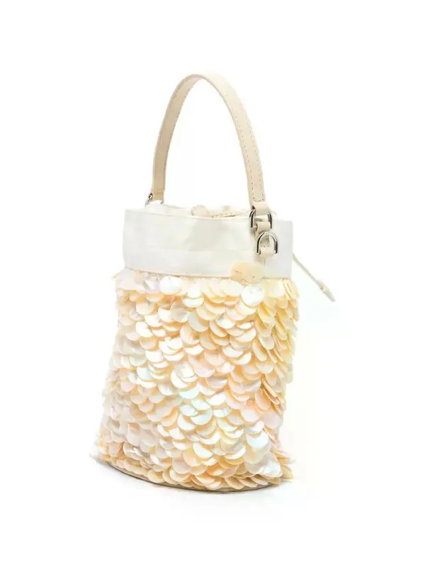 Staud Mini Lila Bucket Bag With Sequin Embellishments