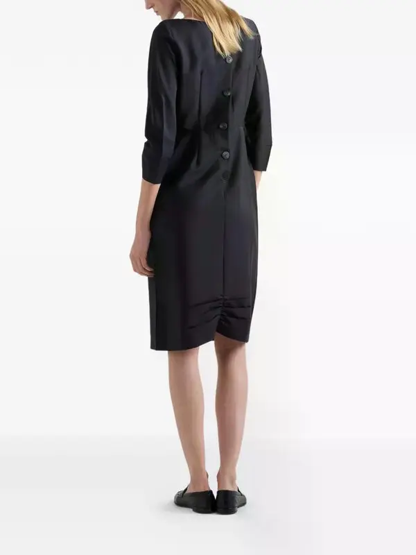 Prada Kid Mohair Boatneck Dress