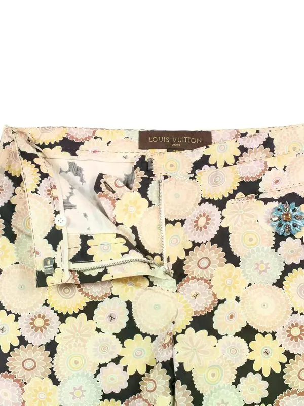 LOUIS VUITTON 2010 Floral Pattern Trousers