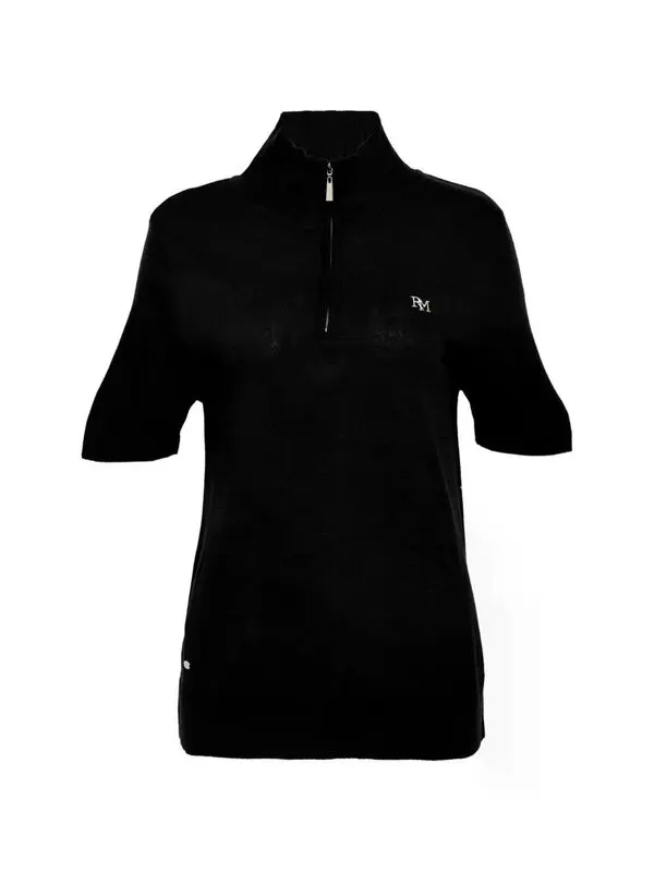 Rally Movement Half-zip High Neck Short Sleeve Top