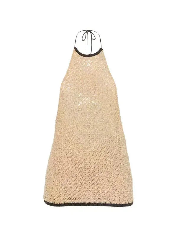 SIR. Crochet Halterneck Top
