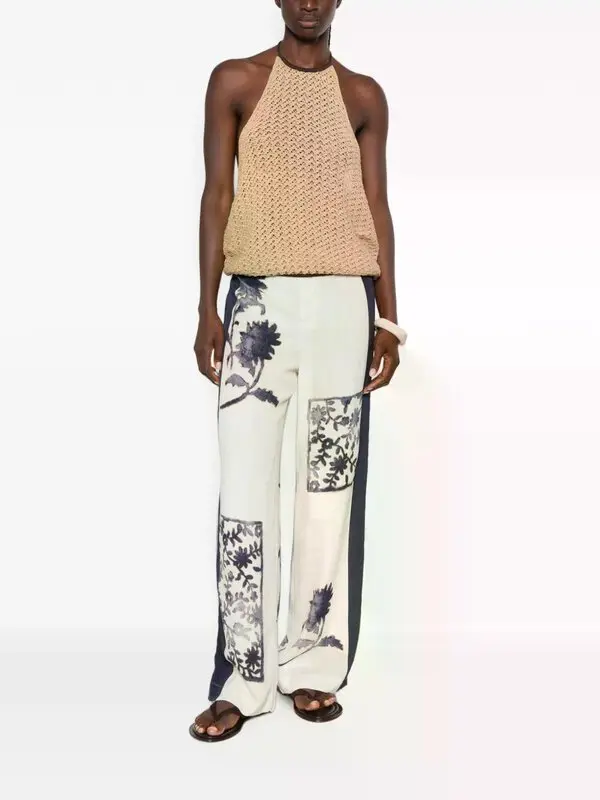 SIR. Crochet Halterneck Top