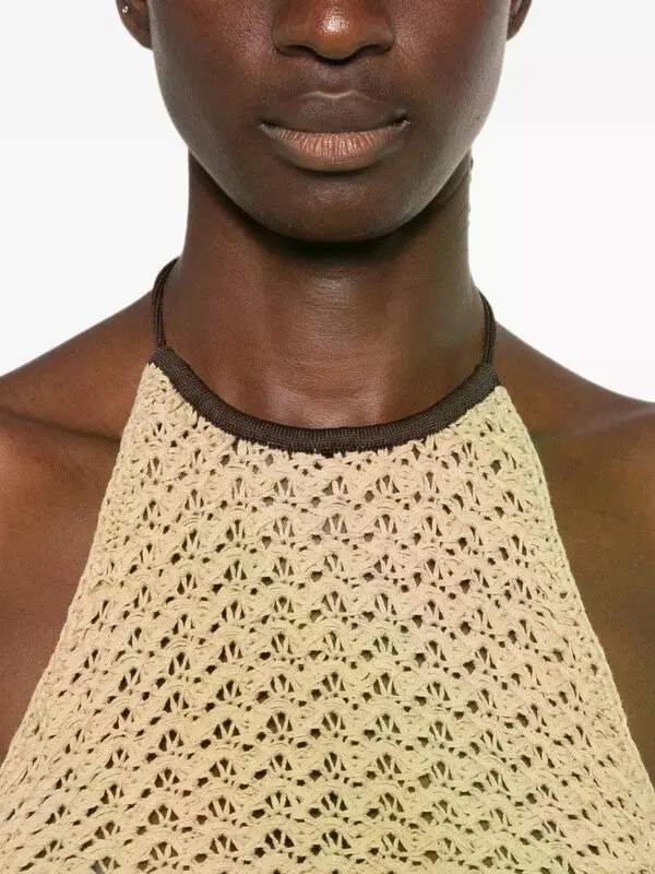 SIR. Crochet Halterneck Top